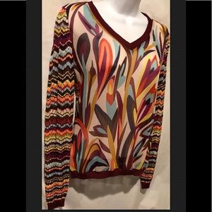 Missoni | Tops | Missoni Target Nwot Chevron Blouse Sweater Sheer | Poshmark